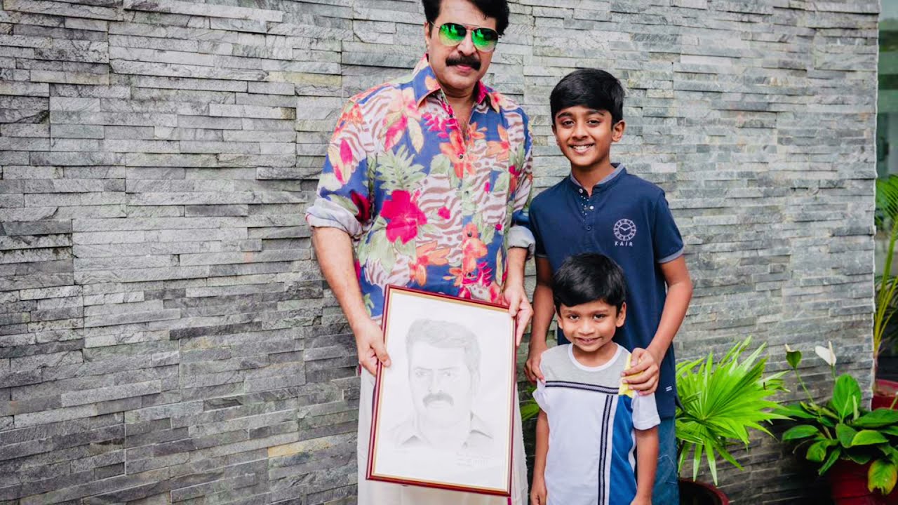 Mammootty Pencil Drawing by Ryan - YouTube