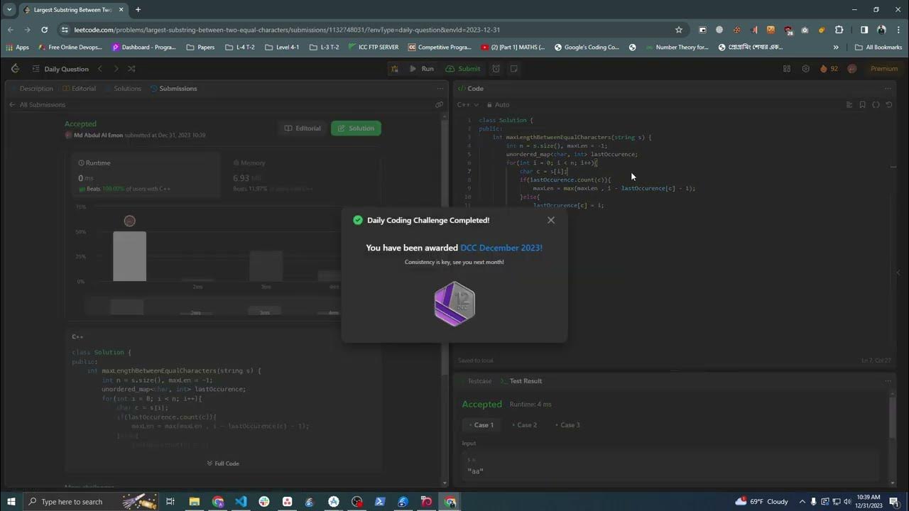 December Daily Coding Challenge 2023 Completed! - YouTube
