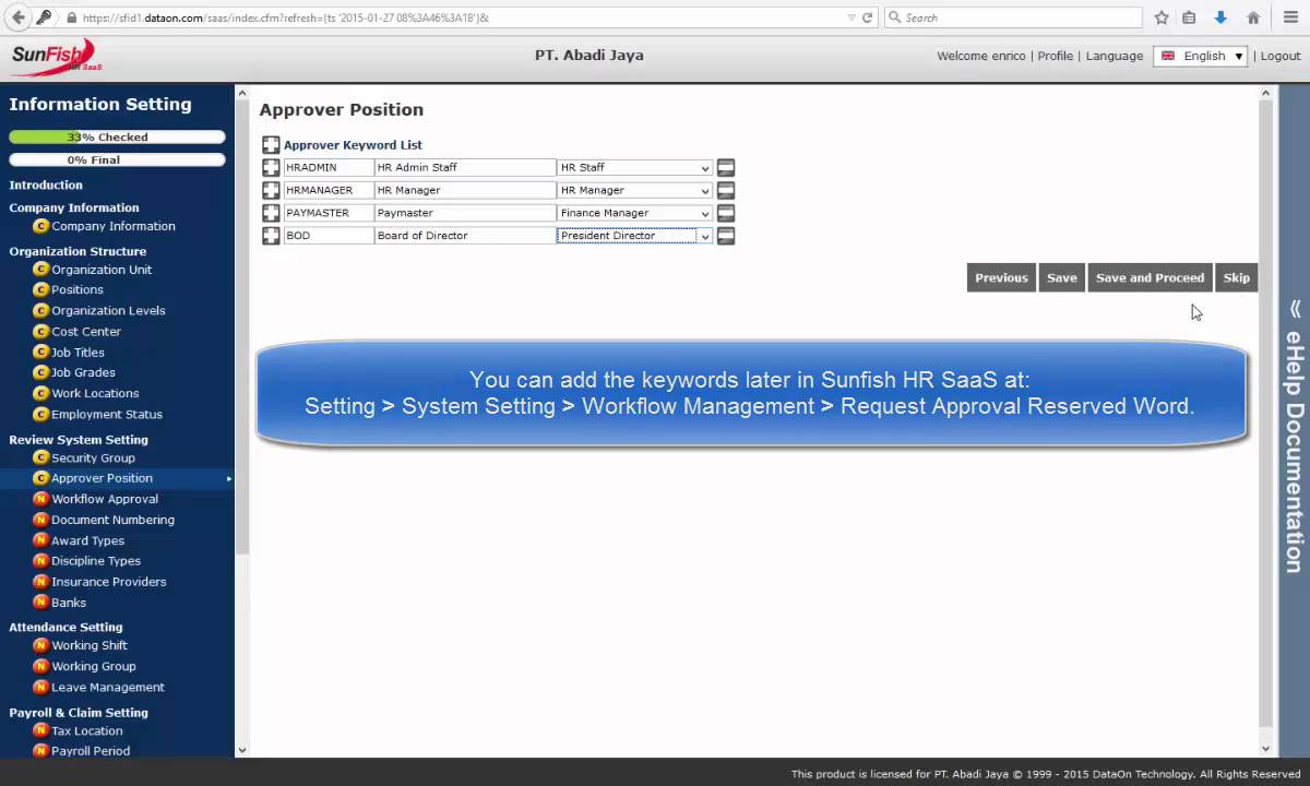 00 00 SunFish HR SaaS Wizard Full - YouTube