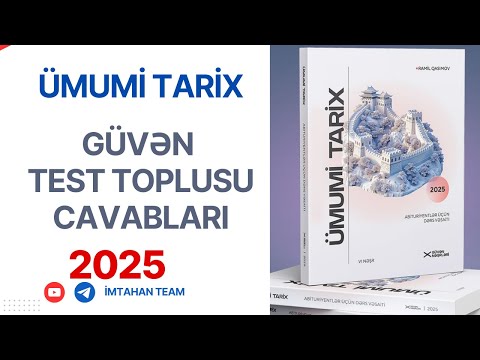 GÜVƏN ÜMUMİ TARİX TEST TOPLUSU CAVABLARI 2025