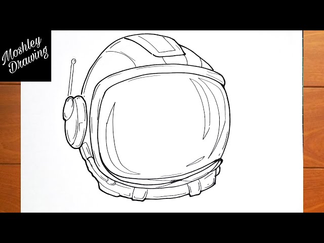 Nasa Astronaut Helmet Drawing