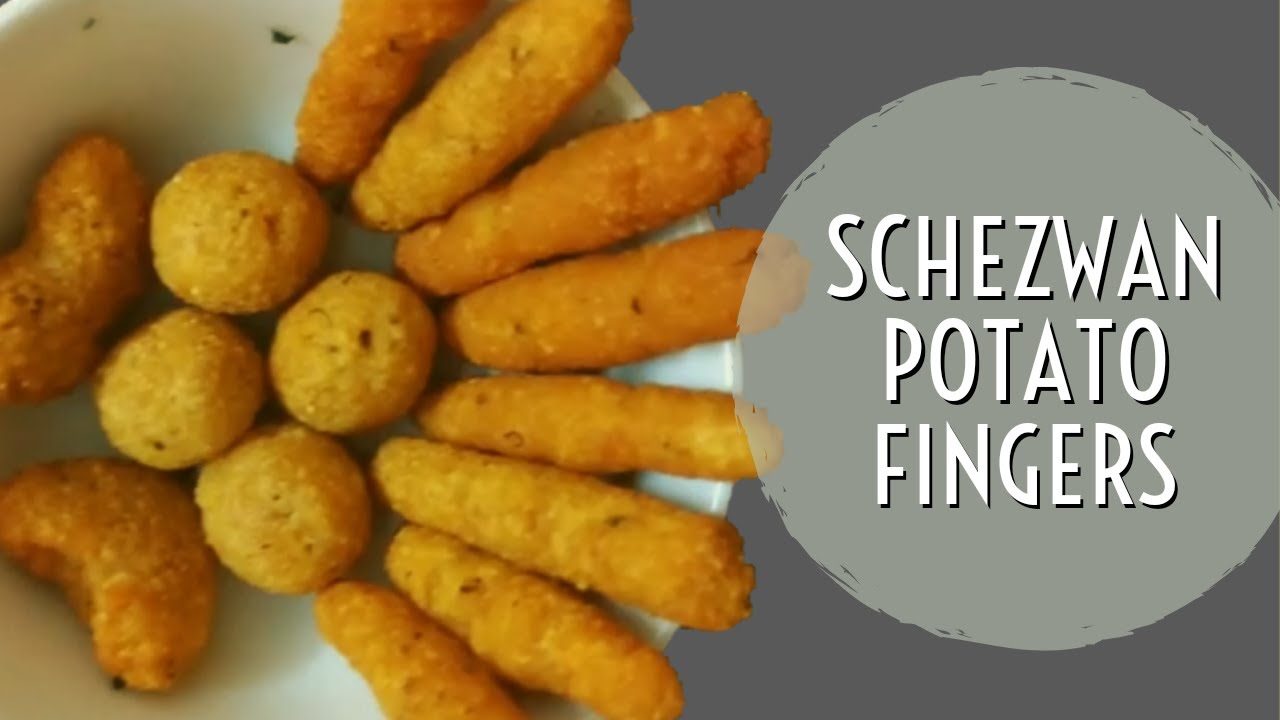 SCHEZWAN POTATO FINGERS | EASY CRISPY AND TASTY | THE KITCHEN TALES ...