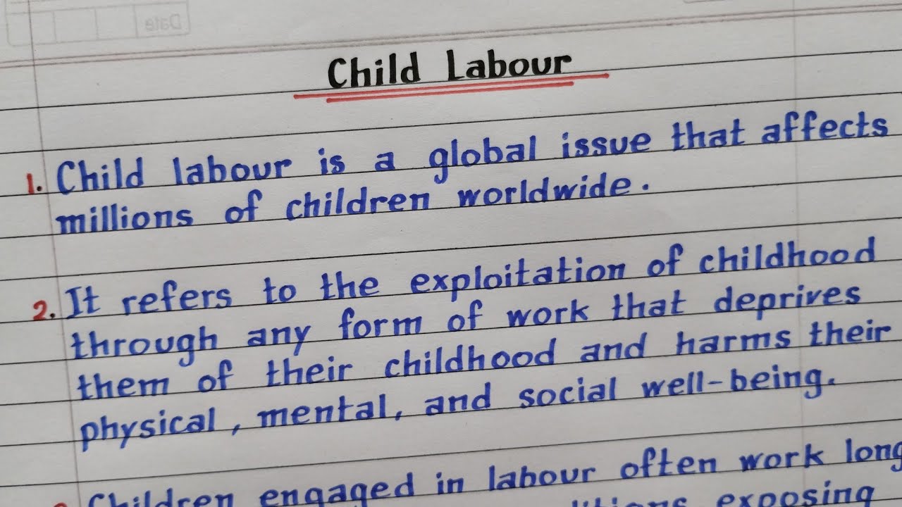 Child Labour | Ten points about Child Labour | Ten lines essay on child ...