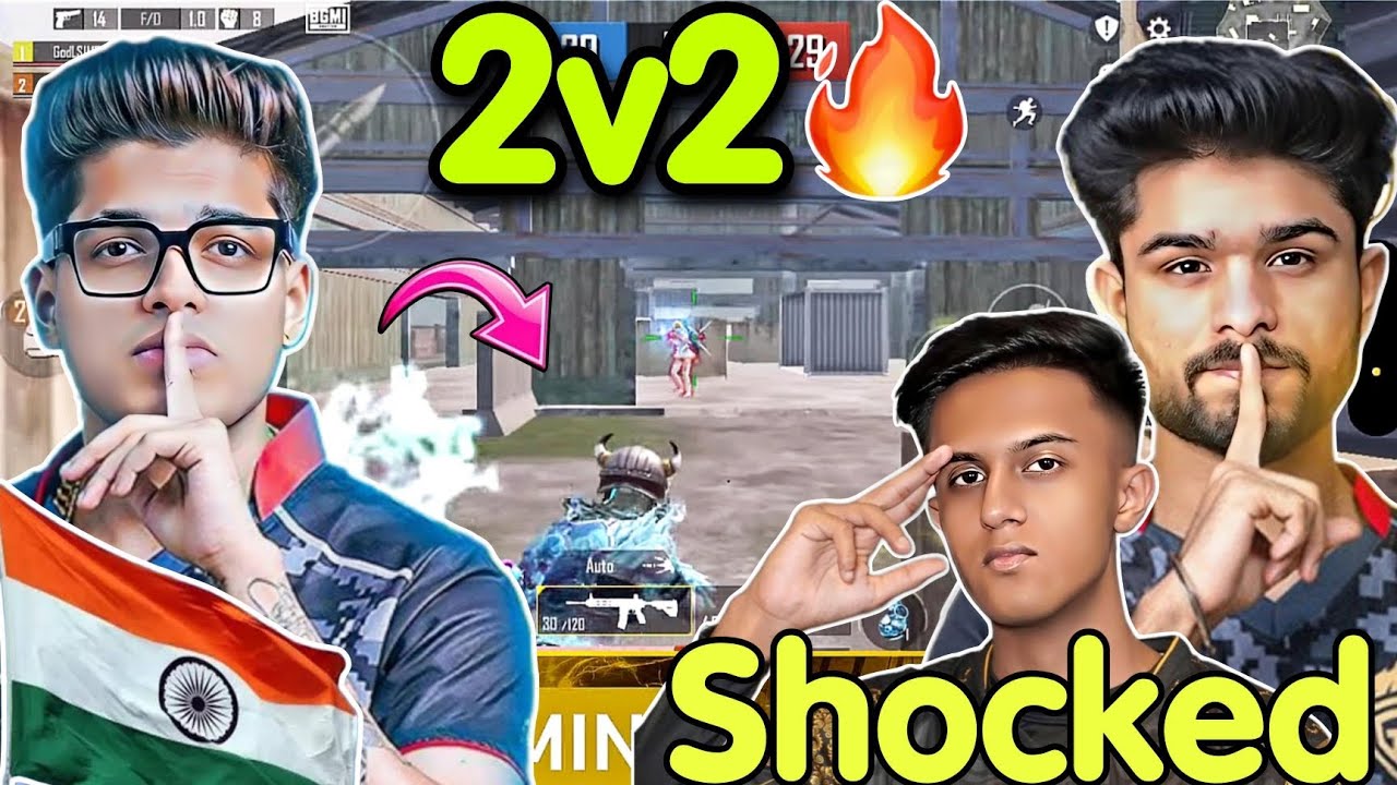 Jonathan,Amar Vs Lolzz,Simp 😲 2v2 Intense Fight 🔥Lolzz Simp Shocked By ...
