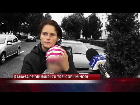 Rămasă pe drumuri cu trei copii minori