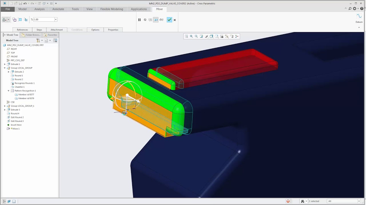 Geometry Appearance Is Maintained in Creo Flexible Modeling - YouTube