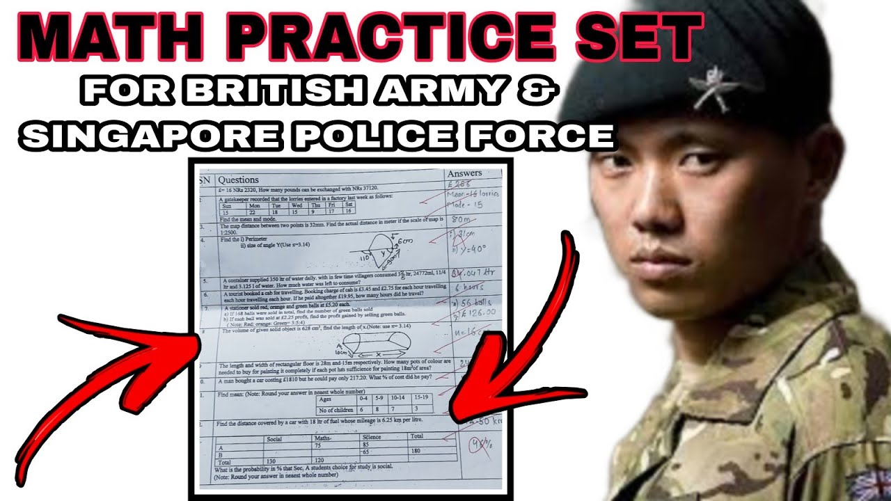 Math Practice Set For British Army & Singapore Police Force - Intake23 ...