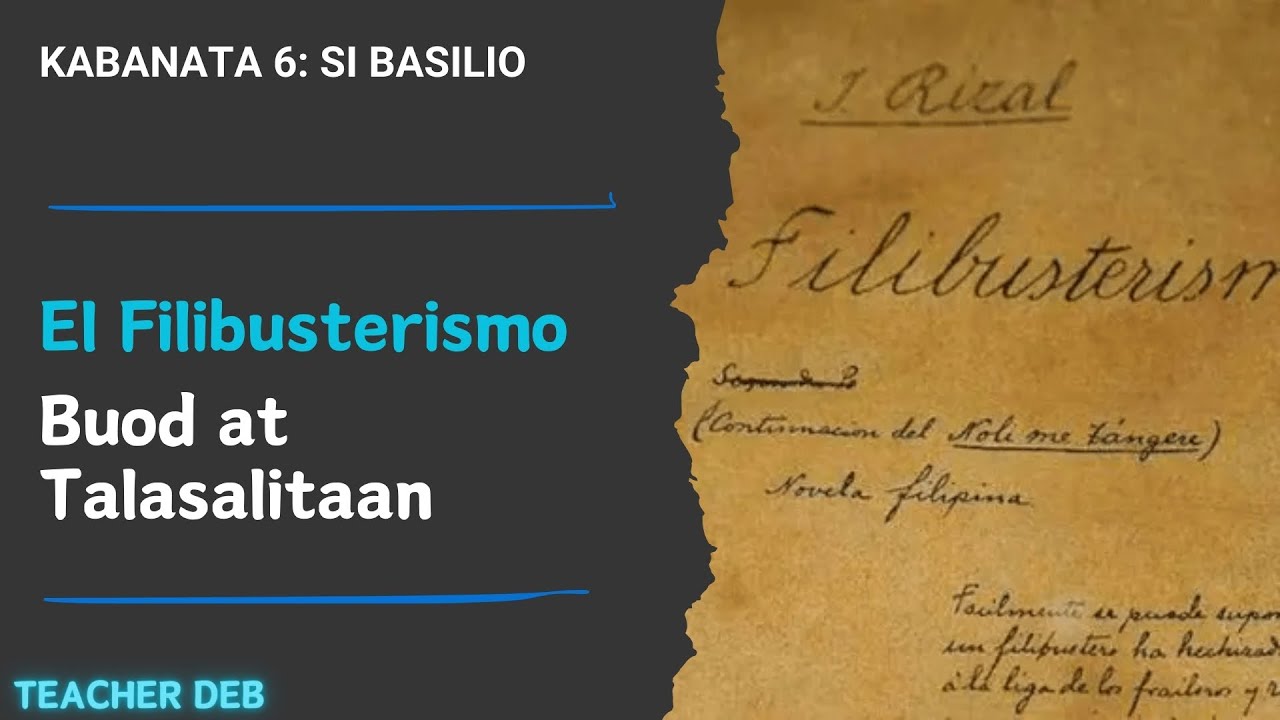 El Filibusterismo Buod Kabanata 6: Si Basilio - YouTube