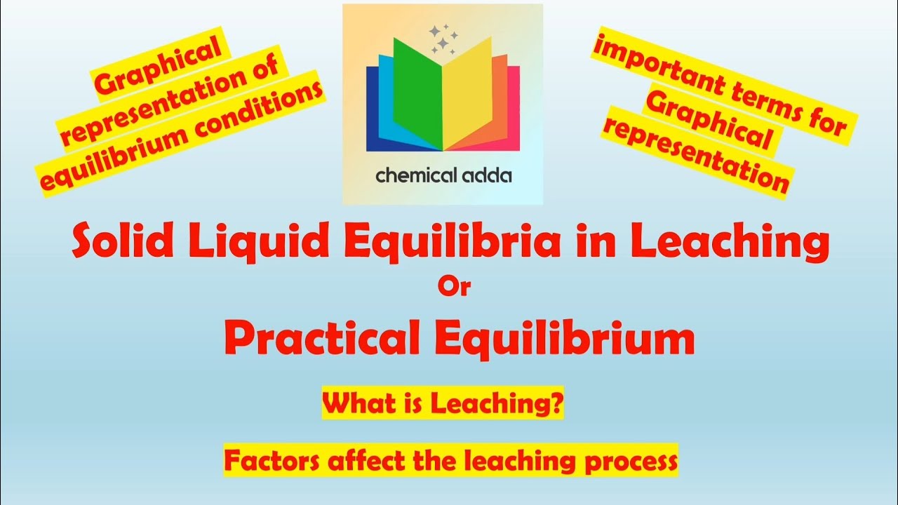 Leaching | Solid liquid equilibria in Leaching | Practical Equilibrium ...