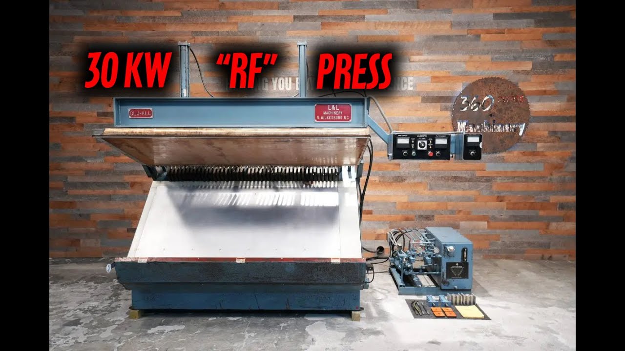 L & L GA-84 Radio Frequency Press 41″ X 100″ X 4.5″ Capacity (30 kw ...