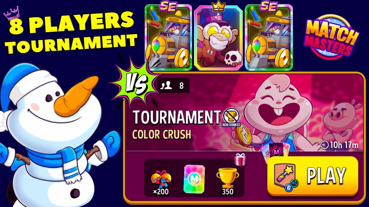 TOURNAMENT! 8 players Color Crush + Shared Energy + Sprint | Match ...