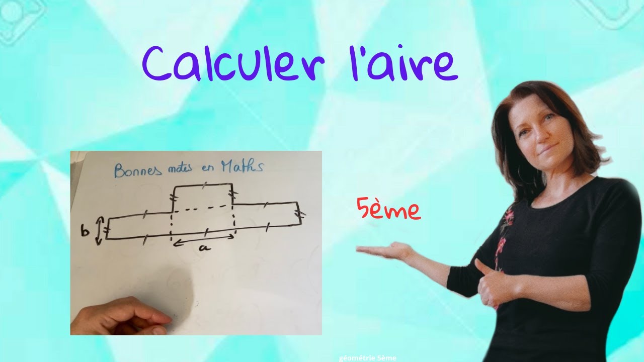calcul de l'aire. Mathématiques collège niveau 5ème - YouTube