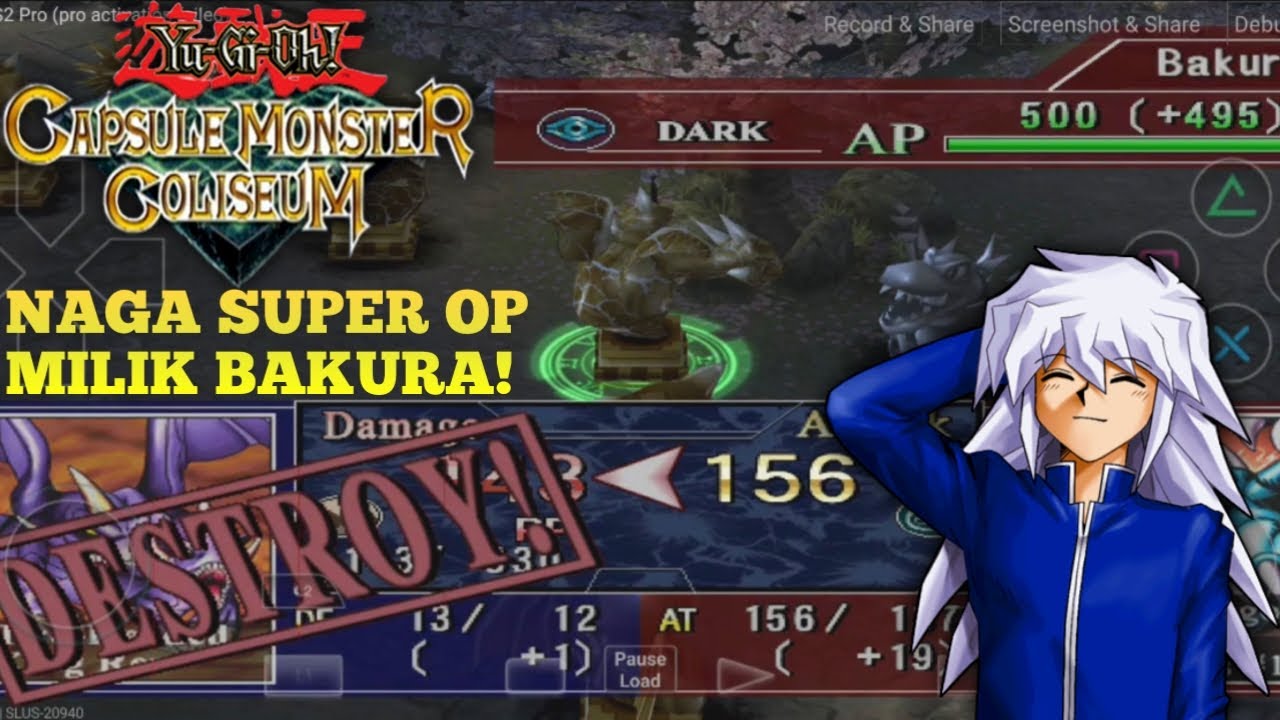 YUGIOH CAPSULE MONSTER COLISEUM EPISODE 14 - YAMI YUGI VS BAKURA - YouTube