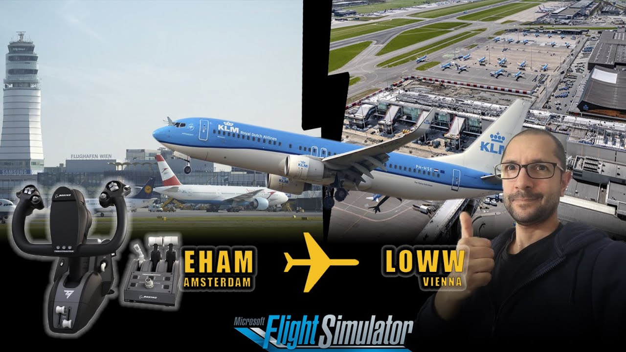 MFS2020 A Pilot's Life A CACCIA DEI 100 PUNTI Amsterdam Vienna B738 KLM ...