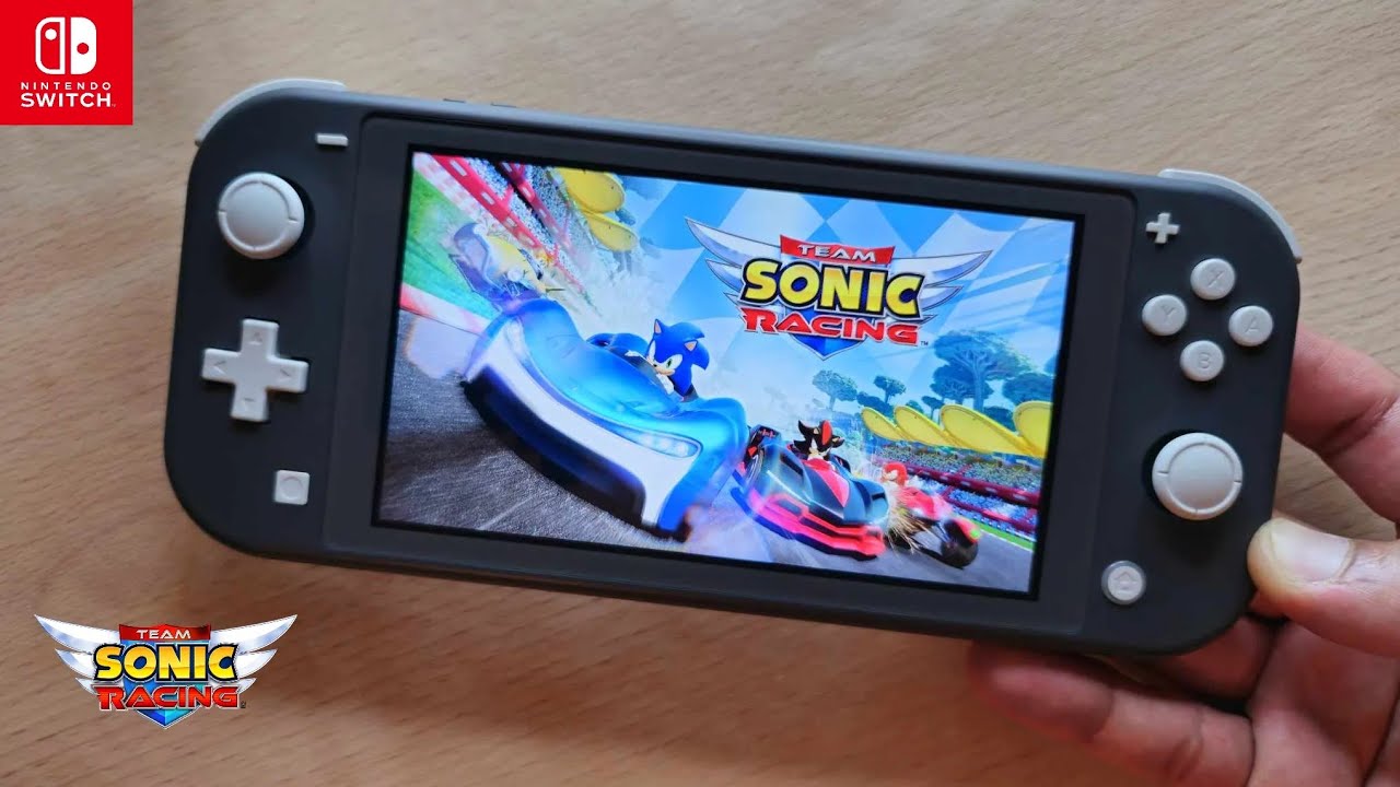 Team Sonic Racing Nintendo Switch Lite Gameplay - YouTube