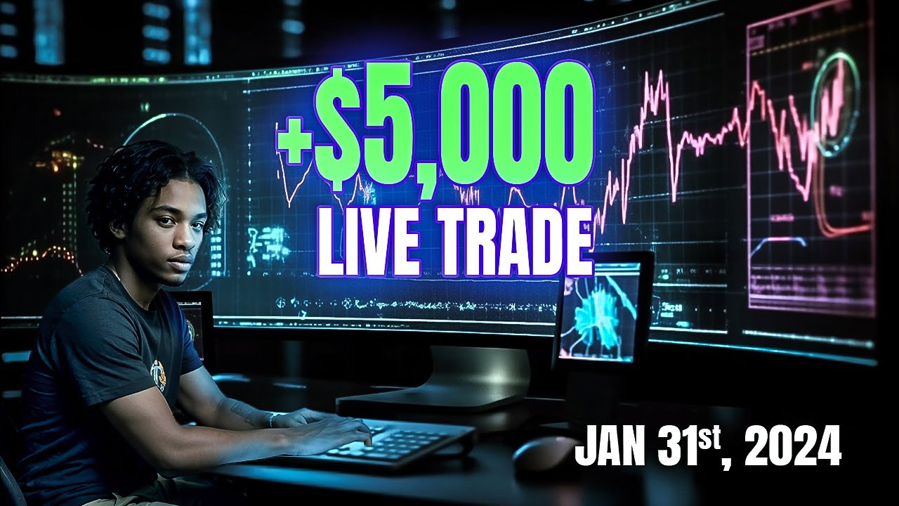 Making $5,000 Live Trading Jan 31st 2024 with The Forex Funder # ...