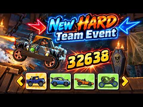 ❗🔔 32638 NEW HARD Team Event Wheelie Sorry | Hill Climb Racing 2