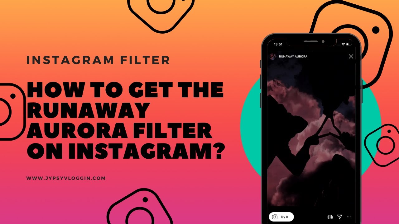 How to get the RUNAWAY AURORA filter on Instagram - YouTube