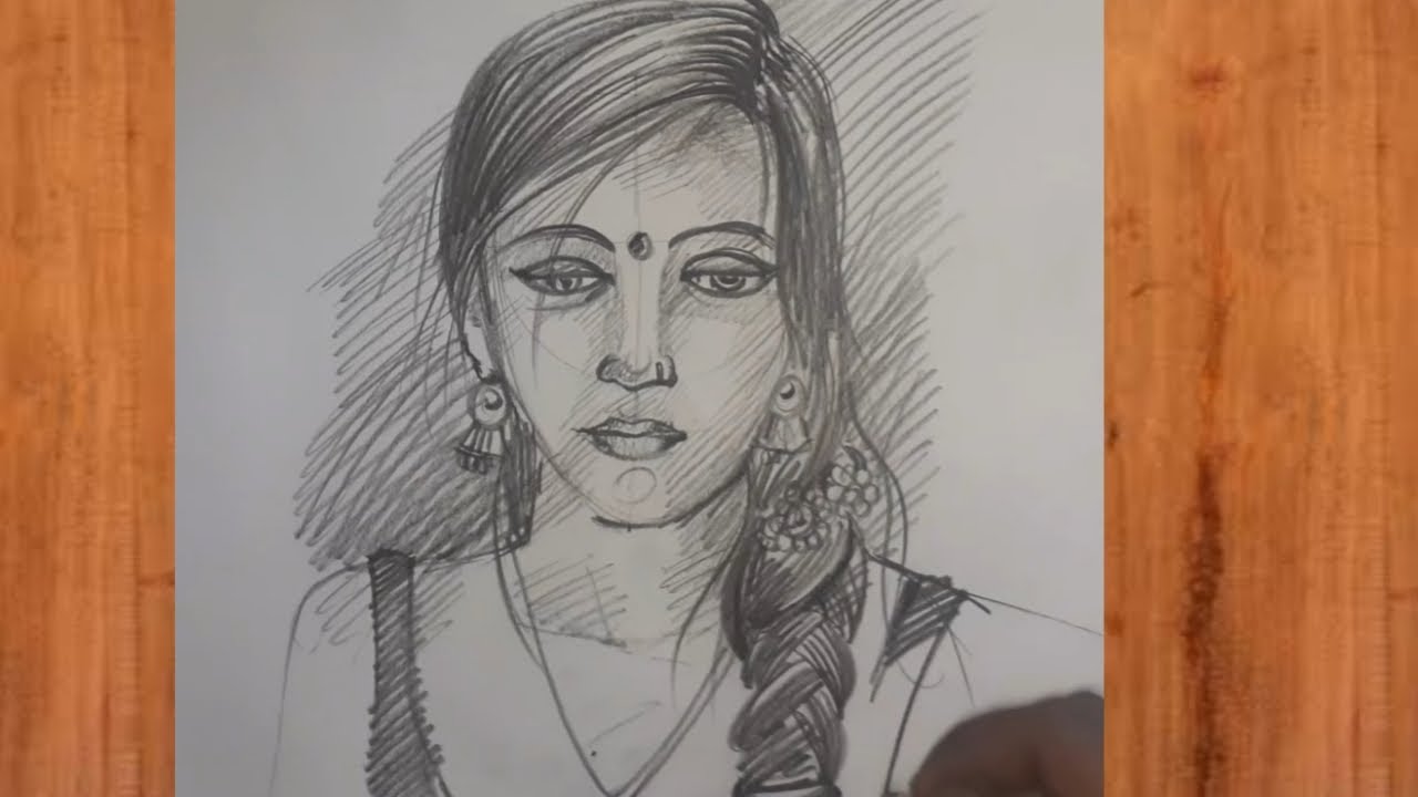 How to draw a girl face | Face Drawing step by step. - YouTube