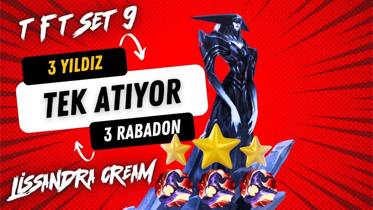 TFT SET 9 | LİSSANDRA CARRY (3 RABADON + 3 KADEH) - YouTube