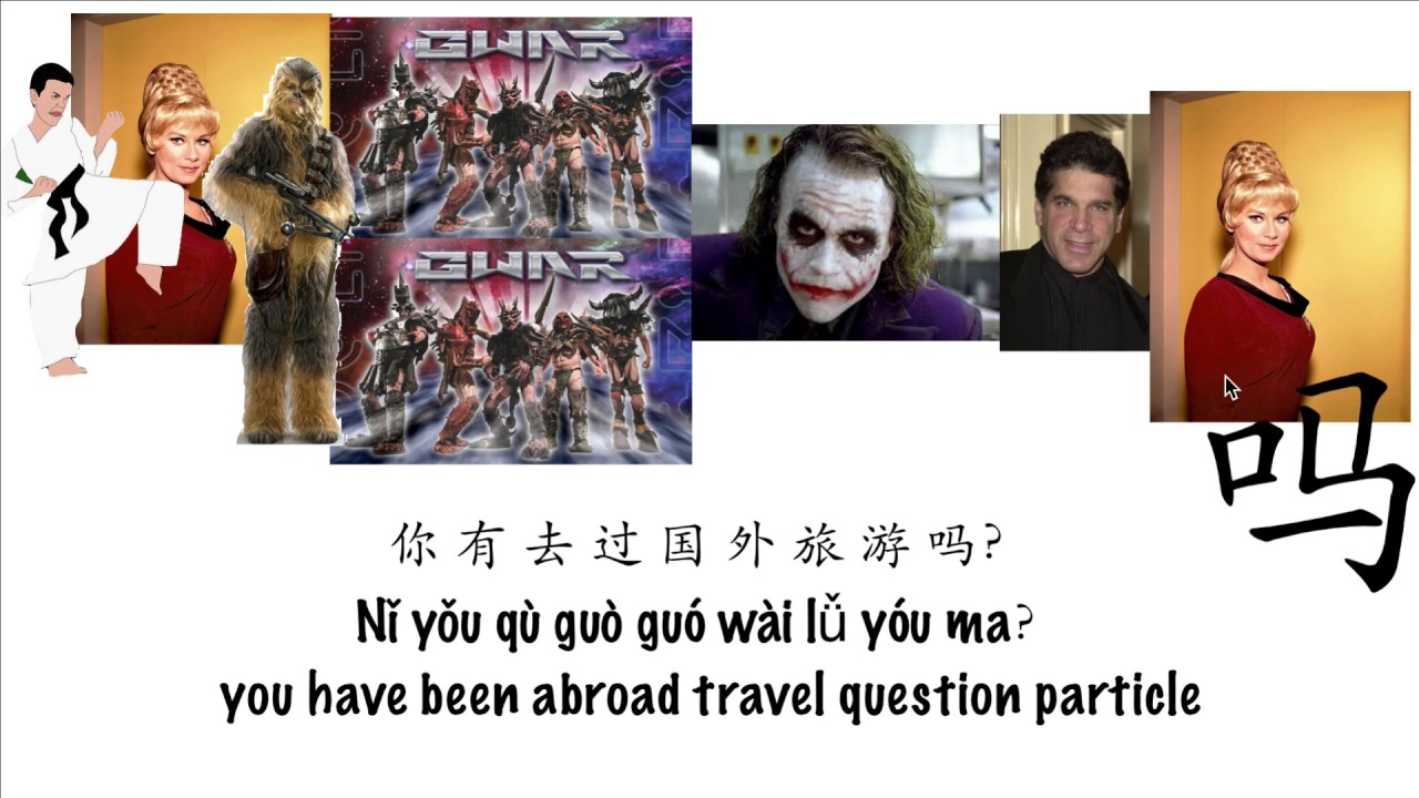 Chinese Mnemonic Example For Nǐ yǒu qù guò guó wài lǚ yóu ma - YouTube