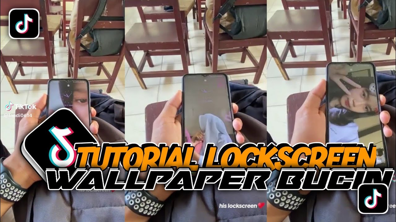 TUTORIAL LOCKSCREEN VIRAL|| WALLPAPER BUCIN TREND TIKTOK - YouTube