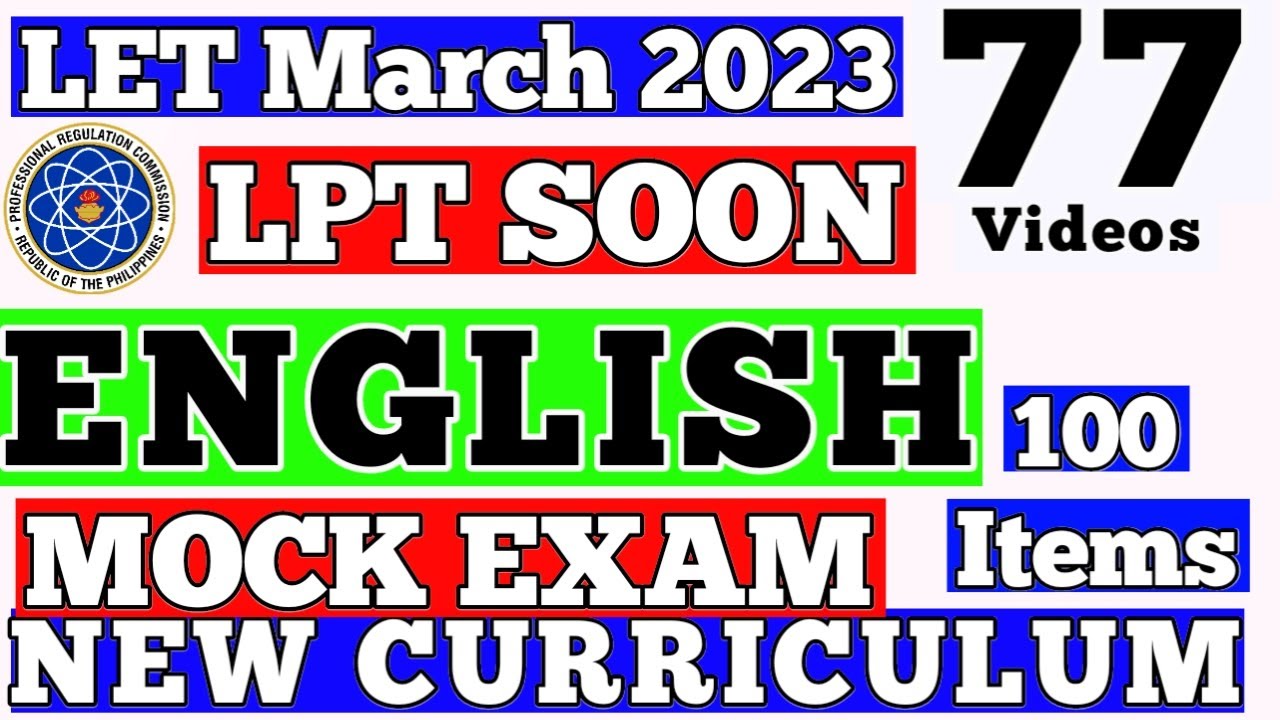 ENGLISH MAJOR NEW CURRICULUM (LICENSURE EXAMINATION FOR TEACHERS) LET ...