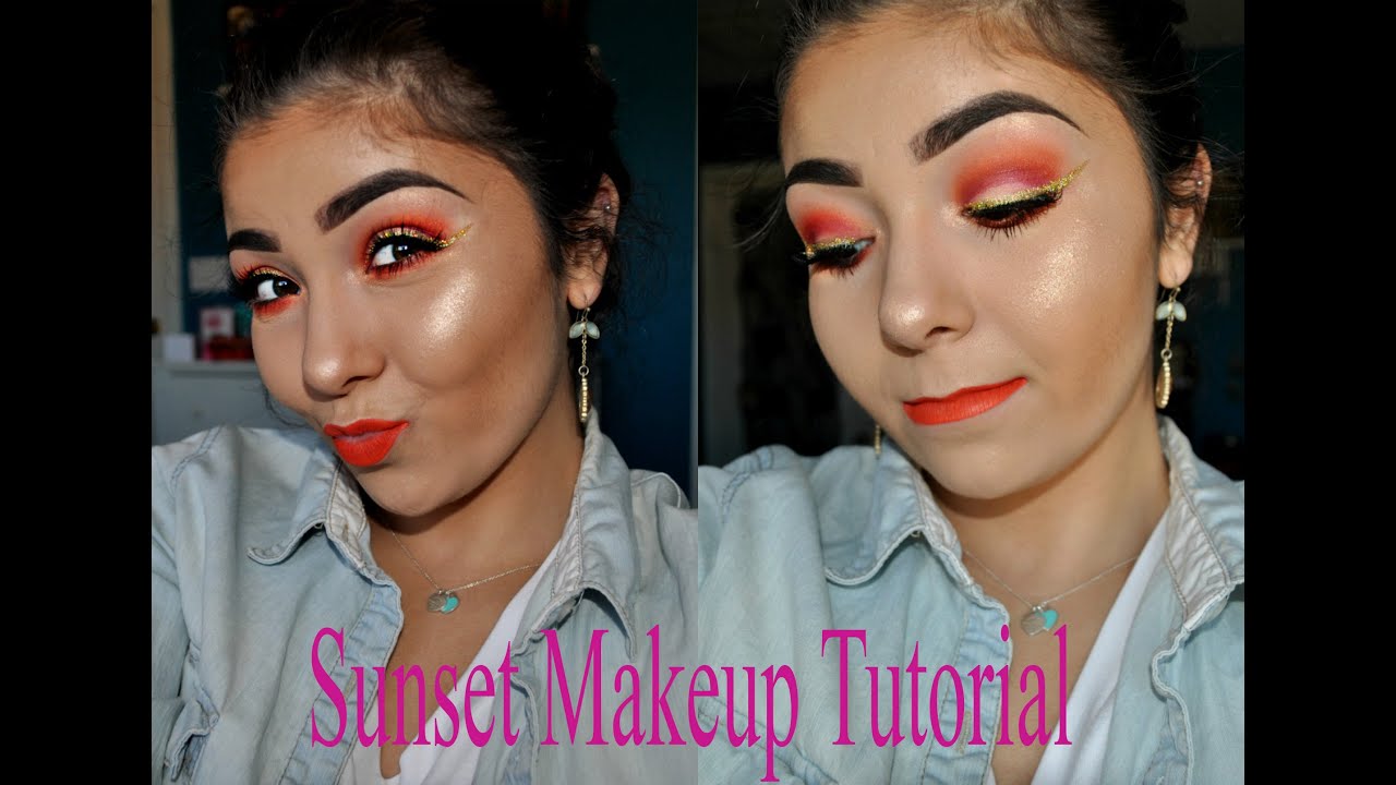 Sun Set Eyeshadow tutorial - YouTube