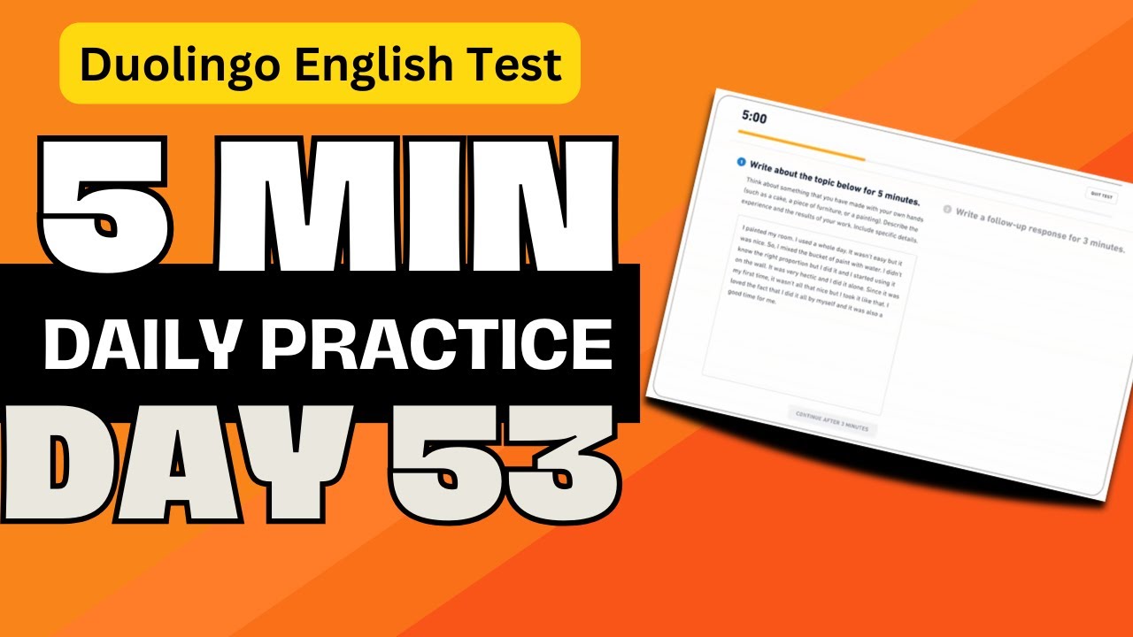 5-min Daily Practice DAY #53 - NEW "INTERACTIVE WRITING" - YouTube