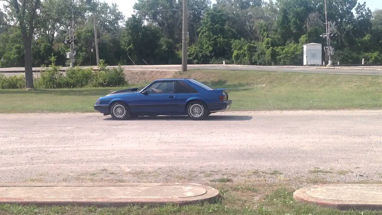 1985 Mustang 460 Big Block Driving - YouTube