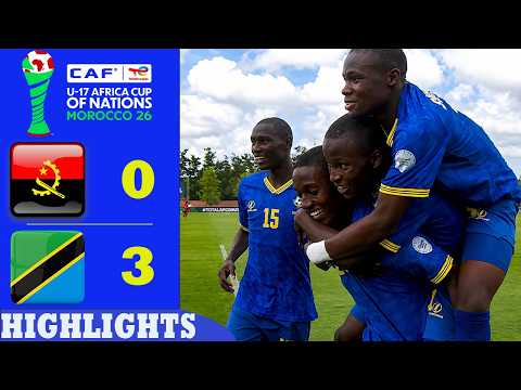 Angola vs Tanzania Highlights & All Goals | U17 Africa Cup of Nations 2026