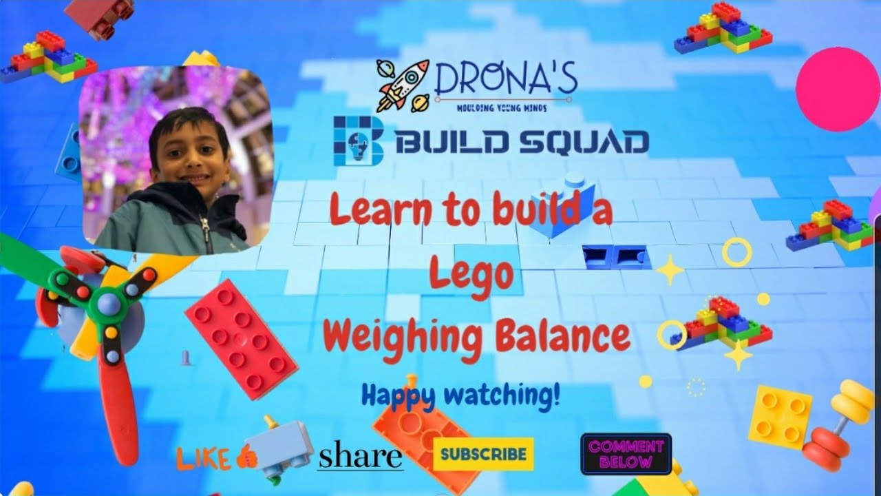 Learn how to build a weighing balance using Lego bricks (with step by ...