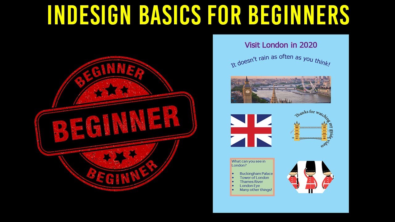 Learn InDesign Basics for Absolute Beginners | Create Your First Flyer ...