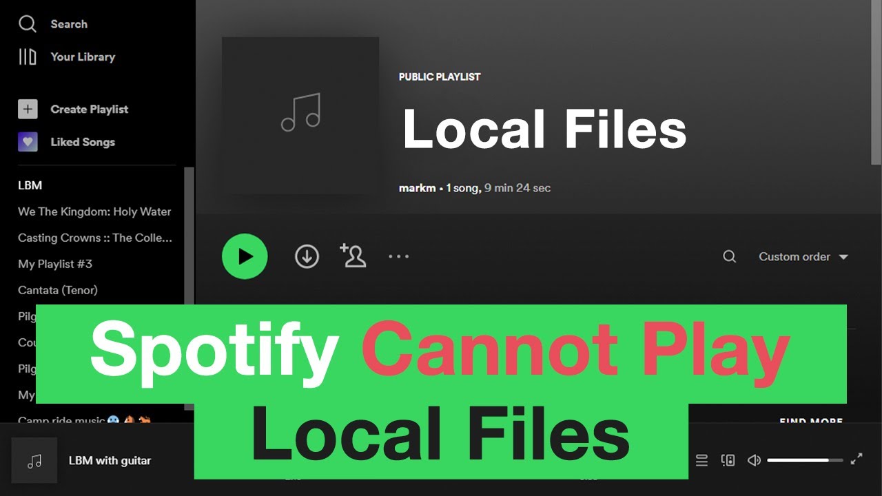 How to Fix Spotify Can't Play Local Files | Tunelf - YouTube