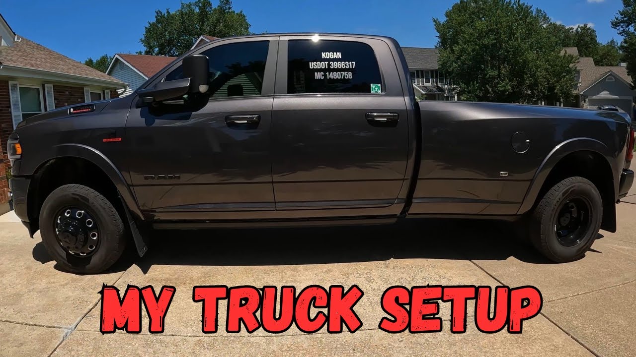 My Hotshot truck setup 2022 Ram 3500 /sleeper/ external fuel tank ...