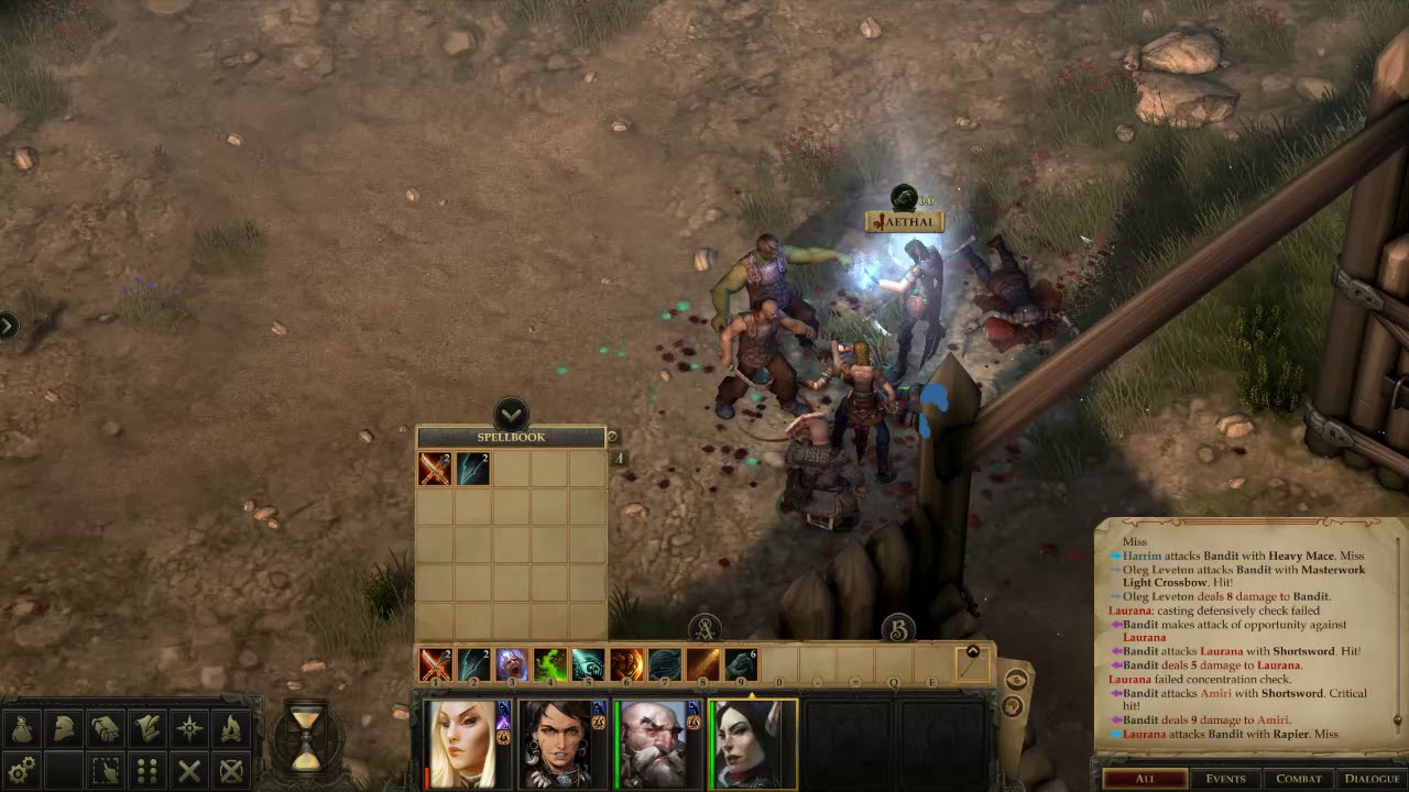 Pathfinder Kingmaker Defeat Bandits Get In To Oleg Trading Post - YouTube