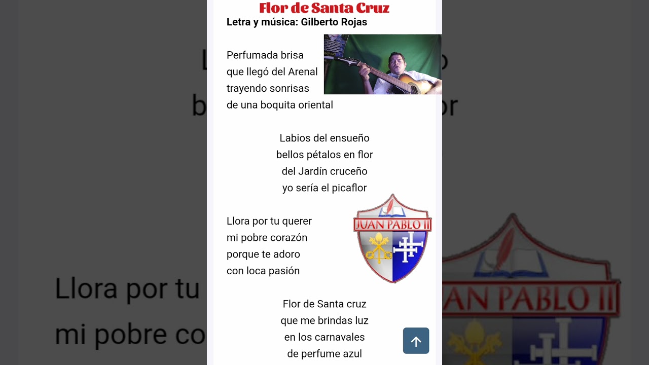 FLOR DE SANTA CRUZ- aprendemos la letra de una hermosa melodía en ritmo ...