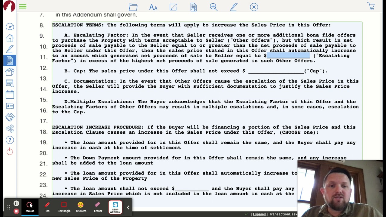 Escalation Clause In TransactionDesk YouTube Escalation Clause In TransactionDesk YouTube