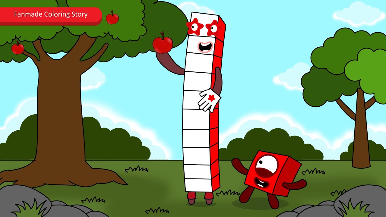 BEAUTIFUL MOMENT! While Picking Apples | Numberblocks Fanmade Coloring ...