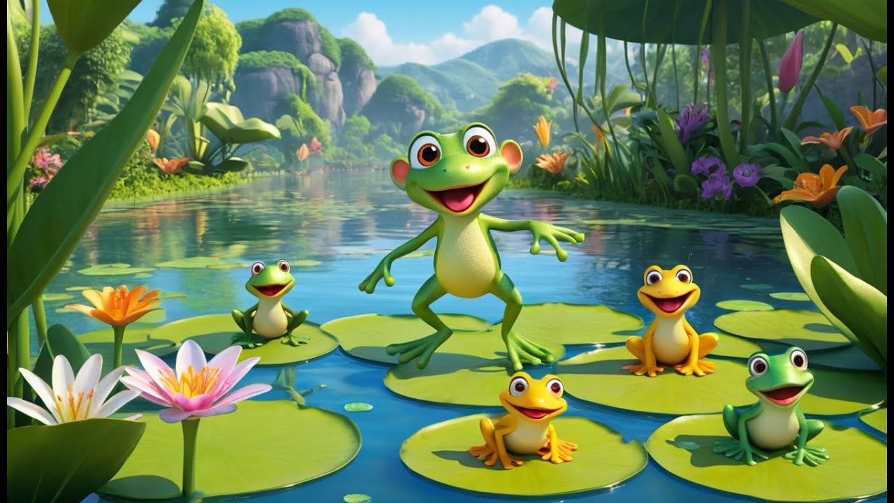 Best of 5 Little Ducks, Frogs & Monkeys – Flying School Bus Adventure ...