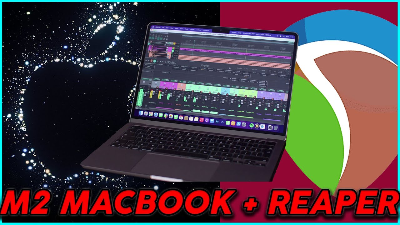 MacBook Air M2 x Reaper - Can it handle a full mix? - YouTube