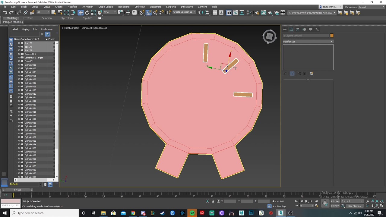 Animation 1 Edit Poly - YouTube