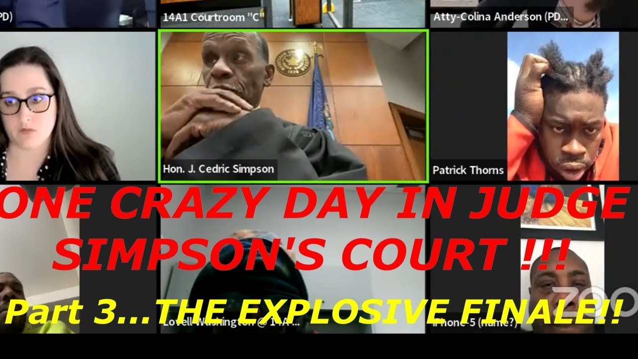 ONE CRAZY DAY in JUDGE SIMPSONS COURT THE EXPLOSIVE FINALE - YouTube