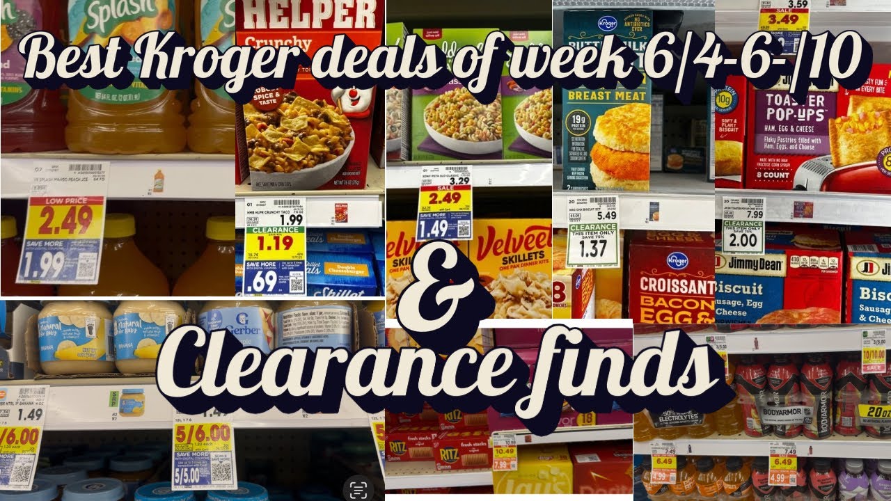 HOT DEALS AND CLEARANCE FINDS AT KROGER WEEK OF 6/4-6/10 - YouTube