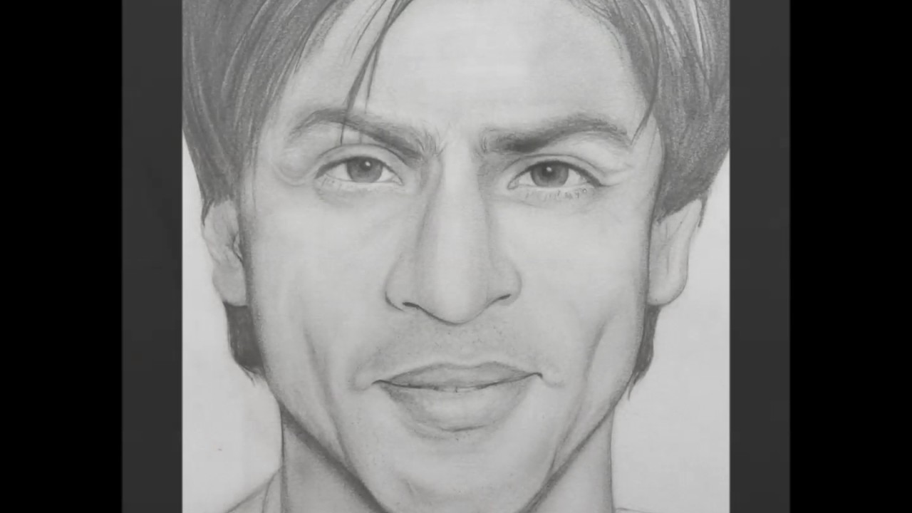 رسم #شاروخان Sharokhan portrait 2017ٍٍٍٍٍٍ - YouTube