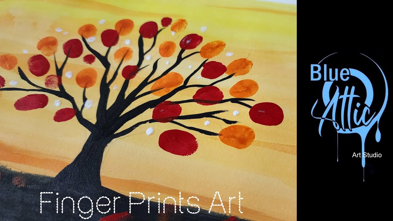 Simple Finger Prints Art - YouTube