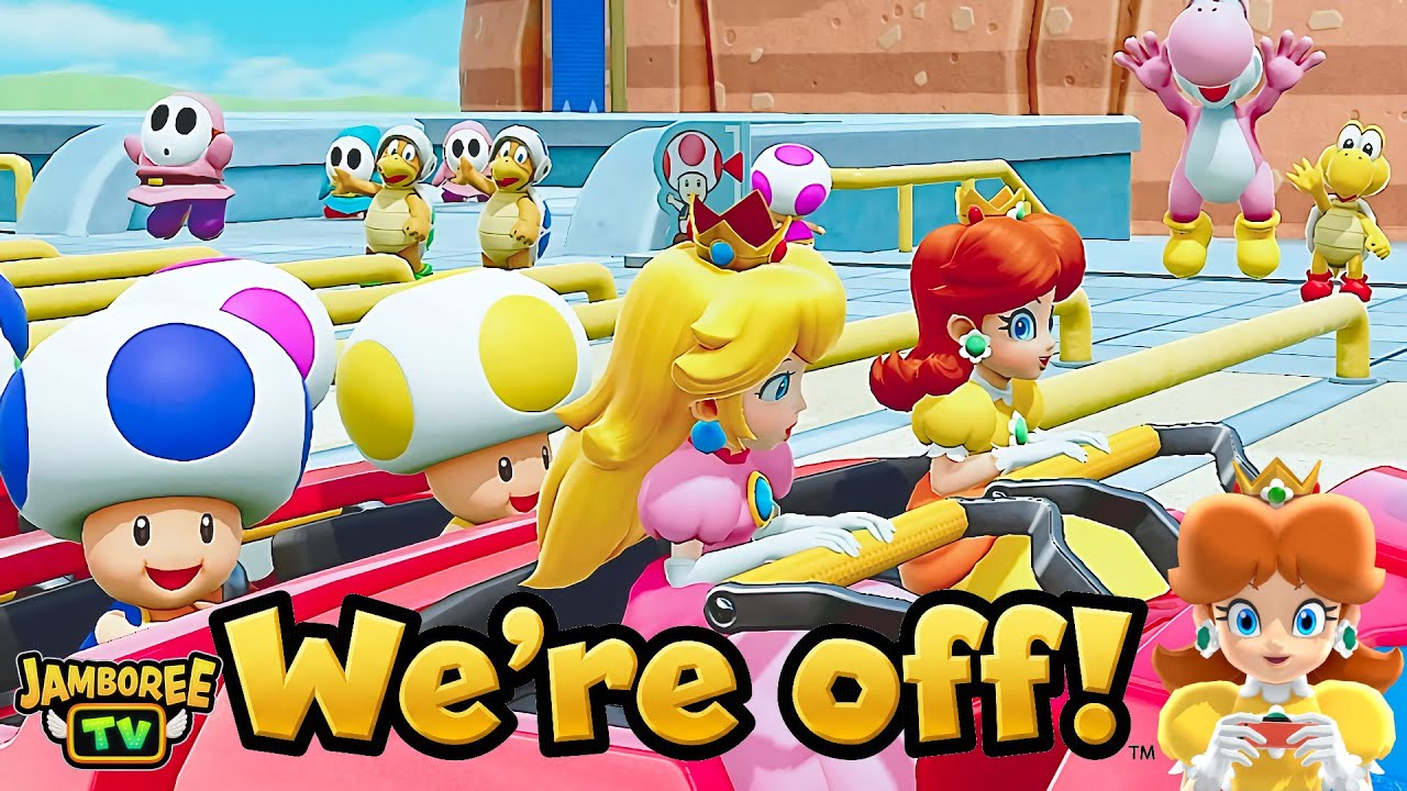Super Mario Party Jamboree TV Carnival Coaster Daisy and Peach Sky High ...