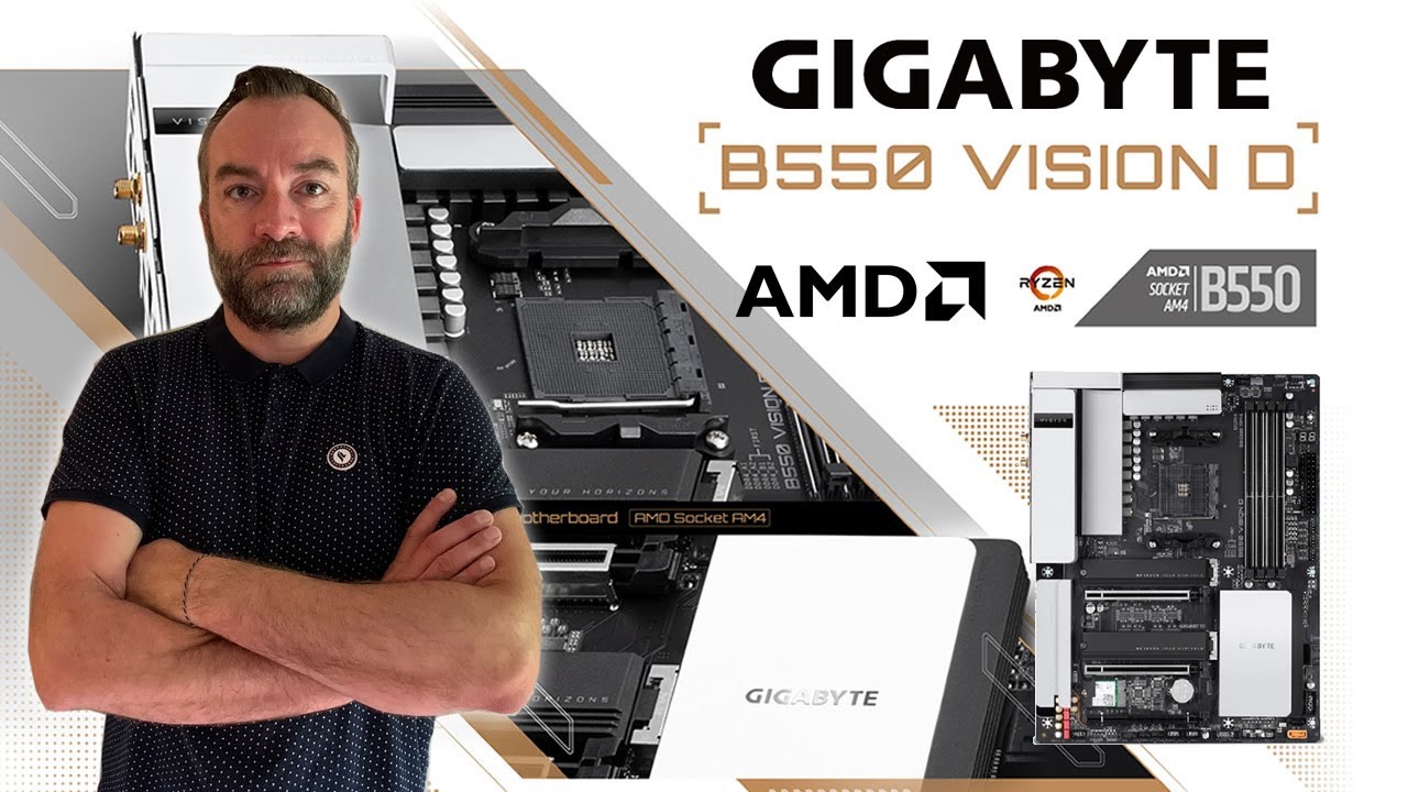 Retour sur le chipset AMD B550 et la GIGABYTE B550 VISION D - YouTube