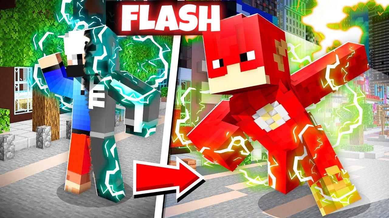 I Became SUPER FLASH In Minecraft! - YouTube