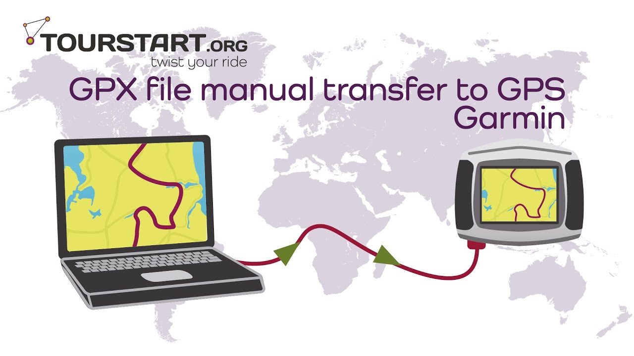 GPX file manual transfer to GPS - Garmin - YouTube